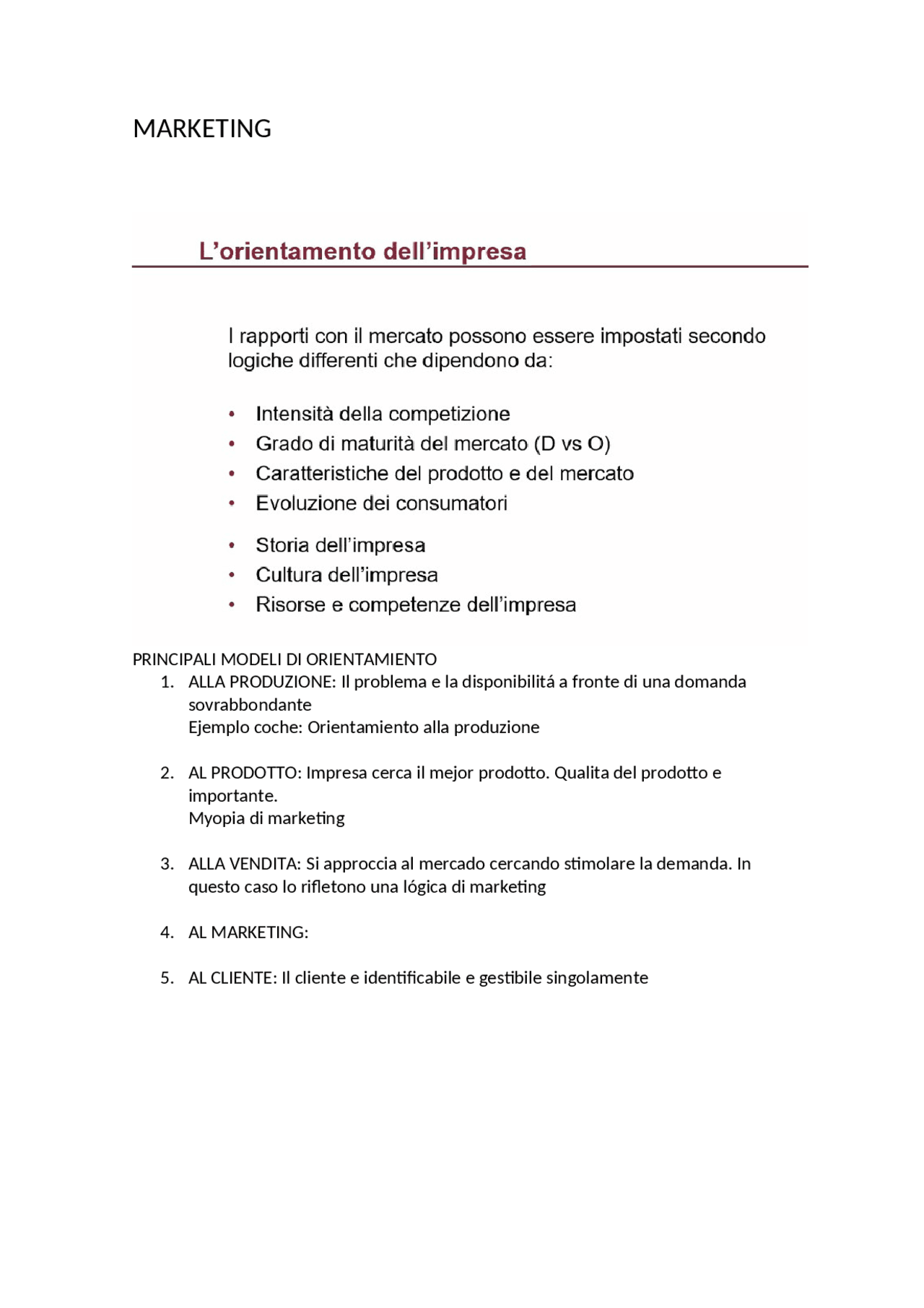 Appunti Marketing Slides Power Points Docsity