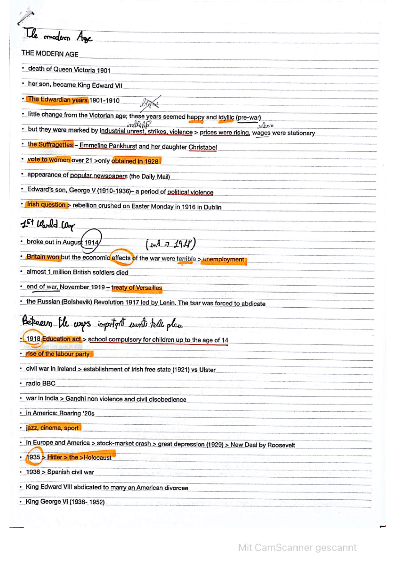 The Modern Age And The Modern Novel Docsity