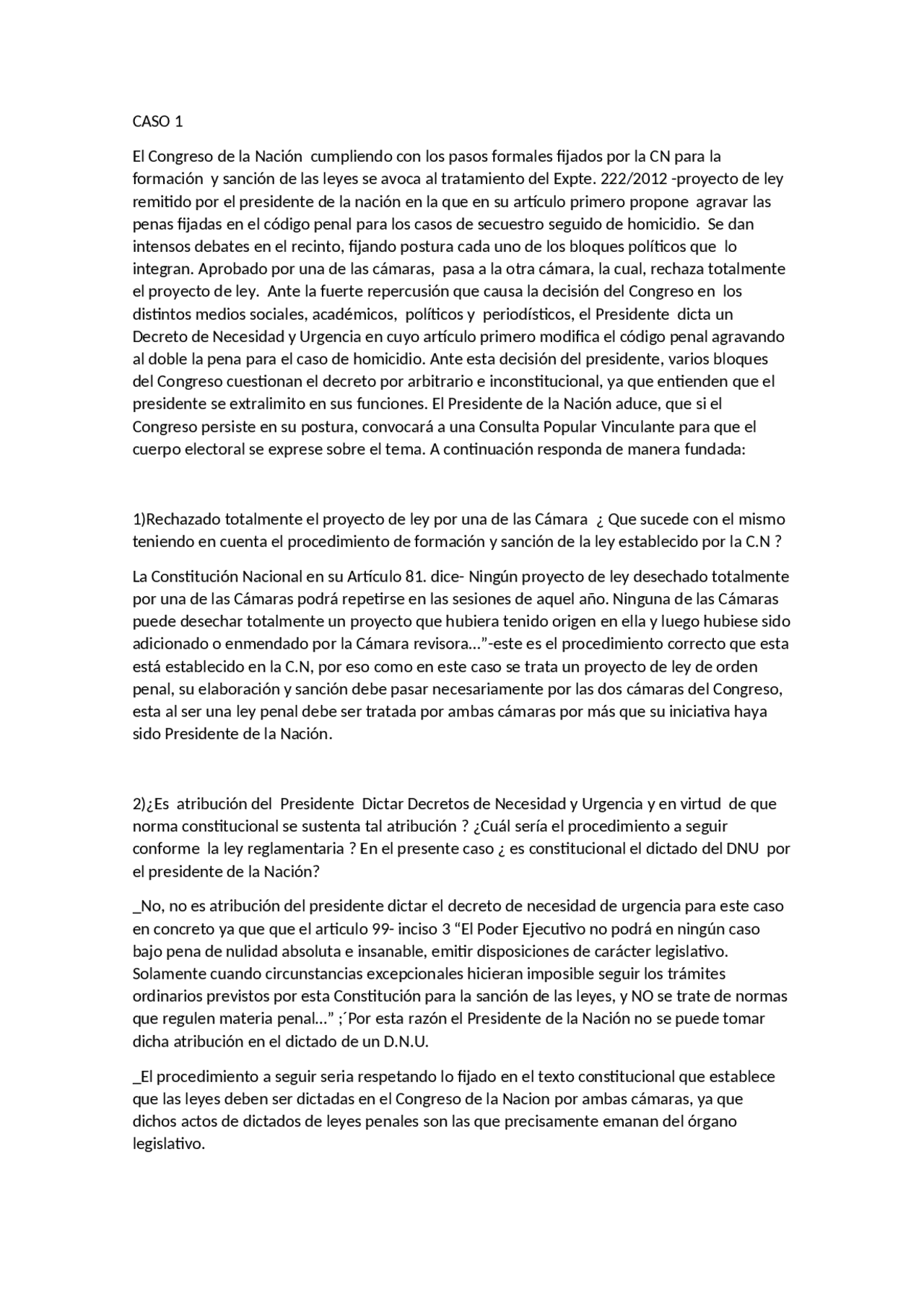 Parcial Derecho Constitucional 4 Docsity