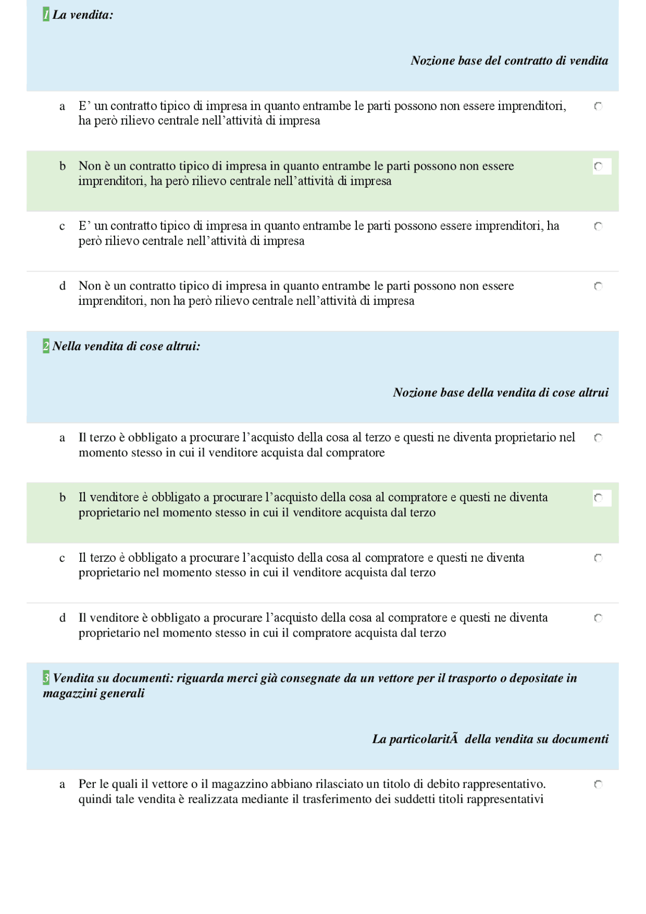 Diritto Commerciale Pegaso Docsity