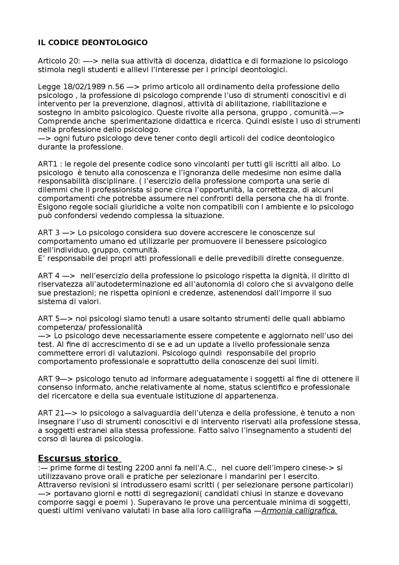 Teorie E Tecniche Dei Test Docsity