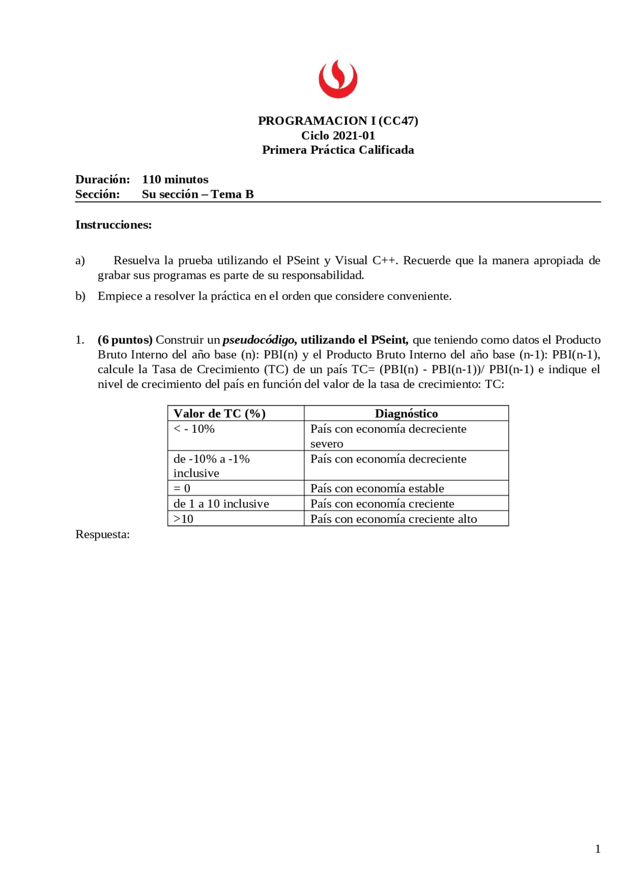 programación 1UPC .................... | Exámenes de Programació