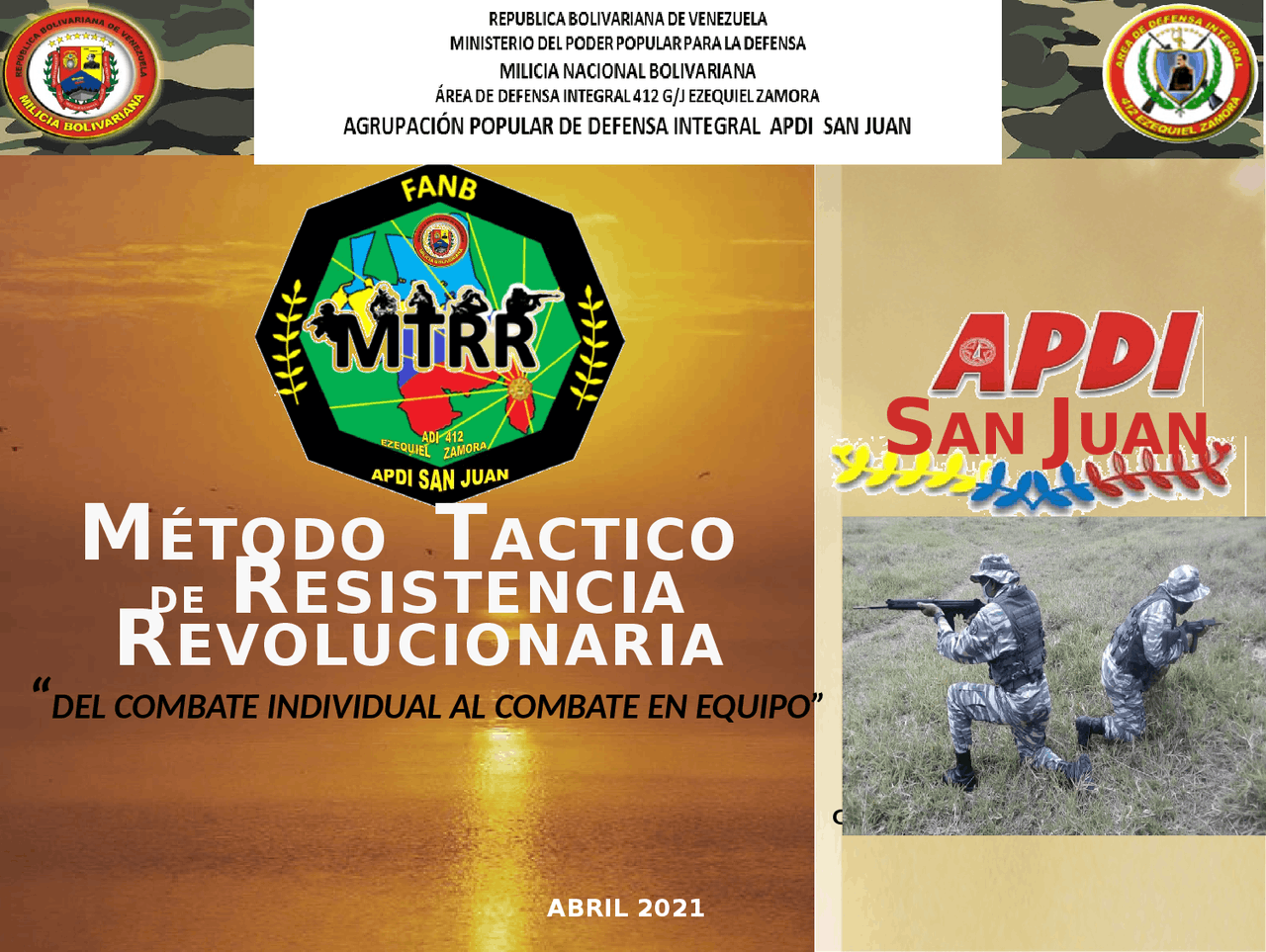 Defensa integral de la nacion - Docsity