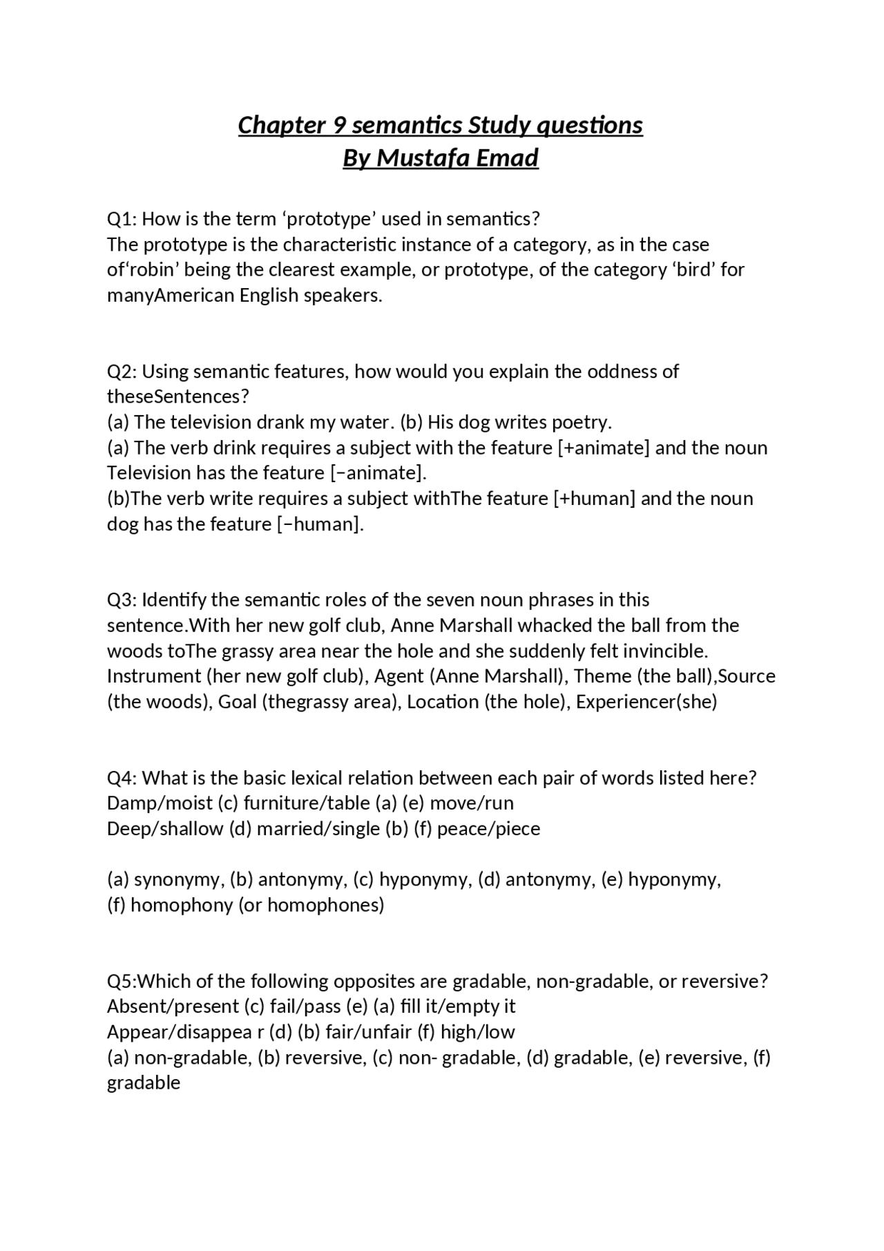 The study of language chapter 7 - Docsity