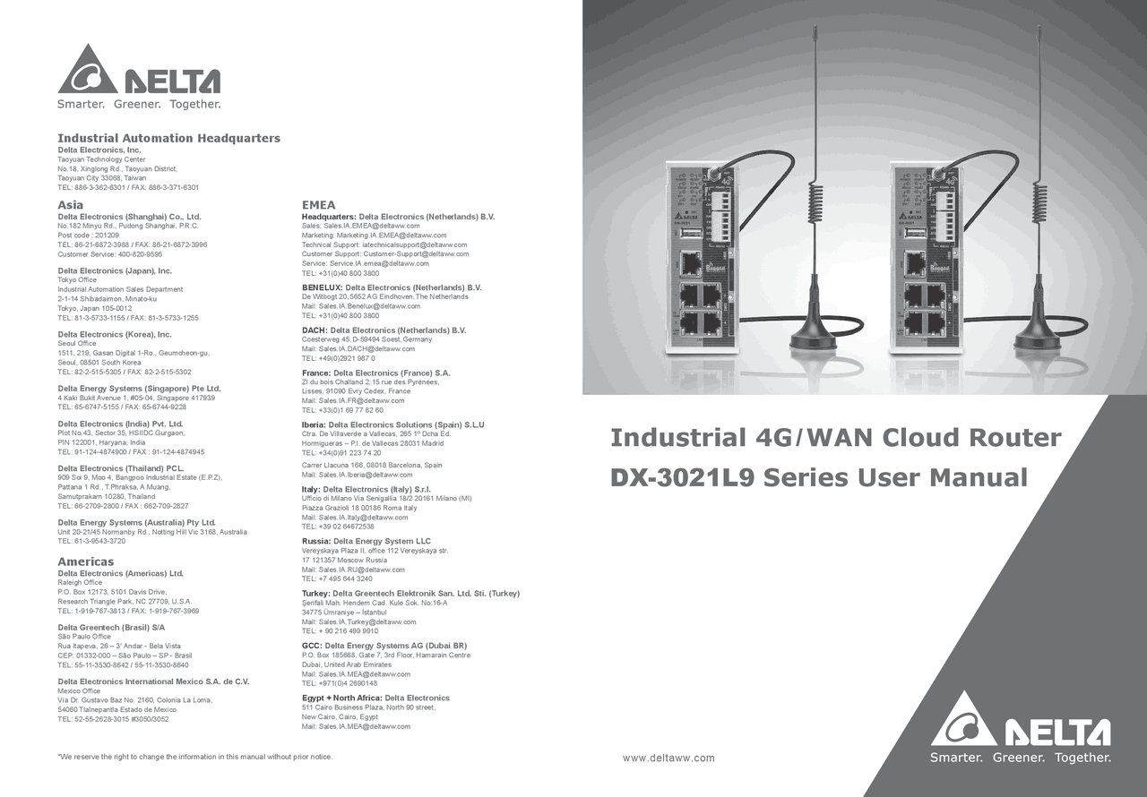 Manual delta DX-3021L9 - Docsity