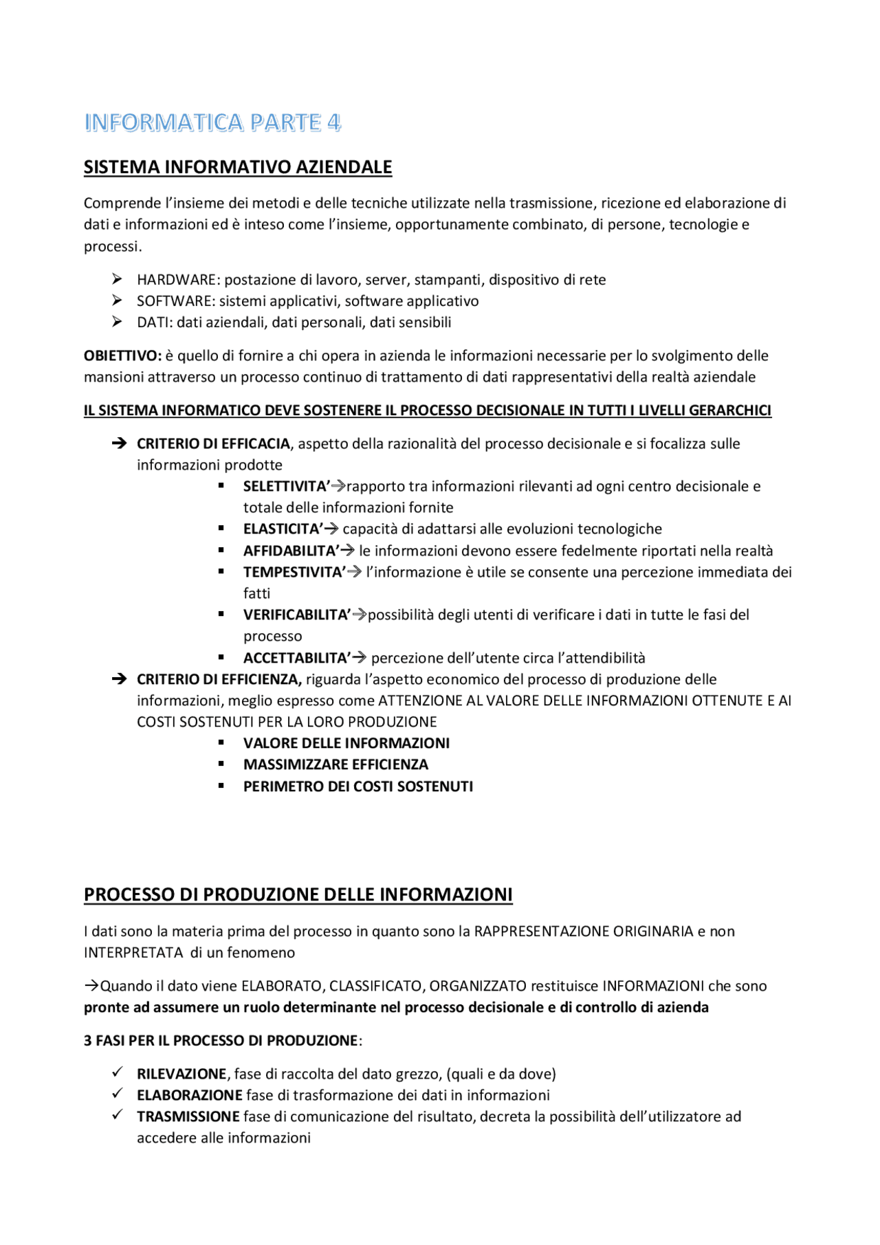 Informatica Giuridica Parte 4 Docsity