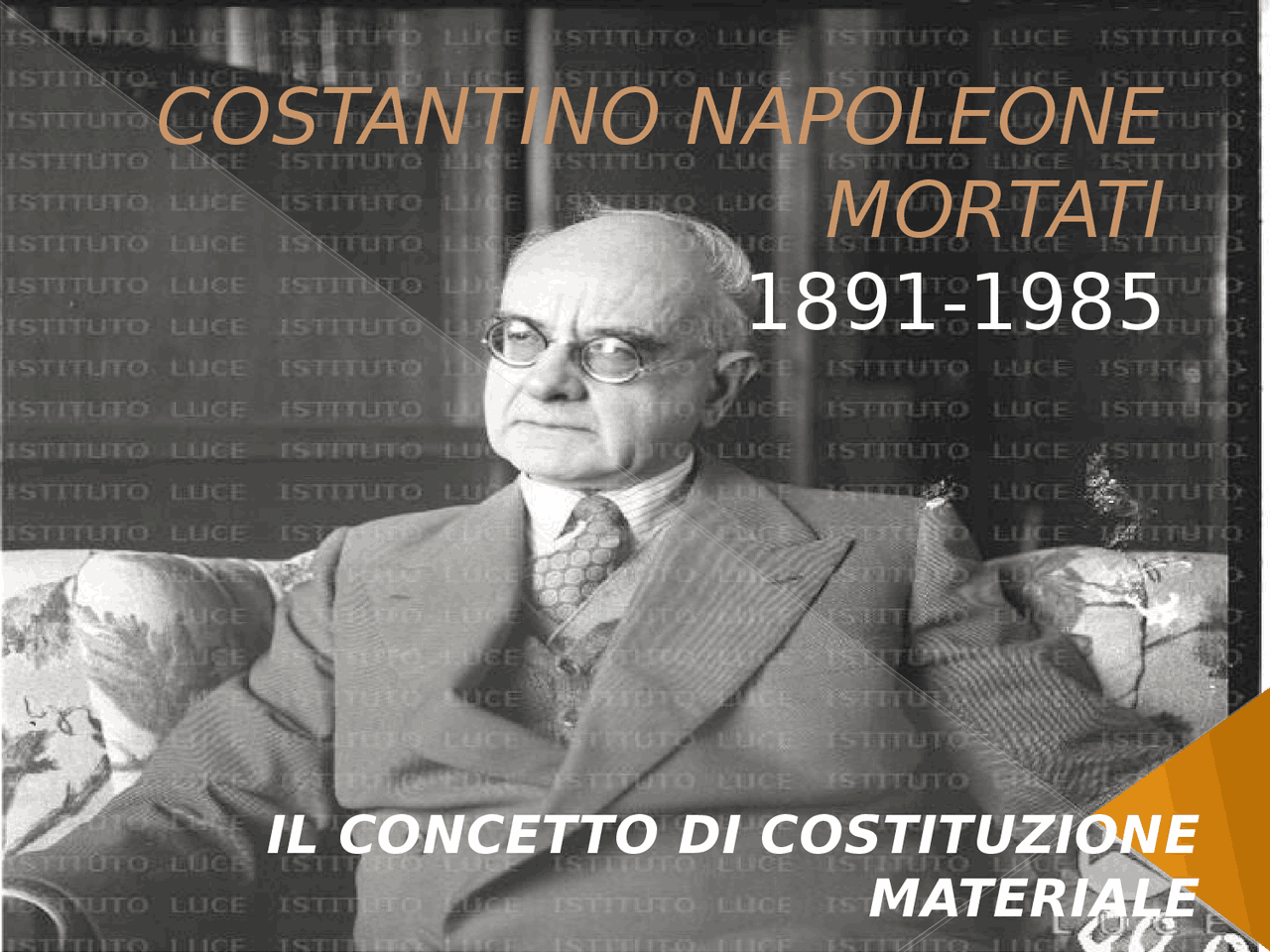 Vita, pensieri di Costantino Mortati - Docsity