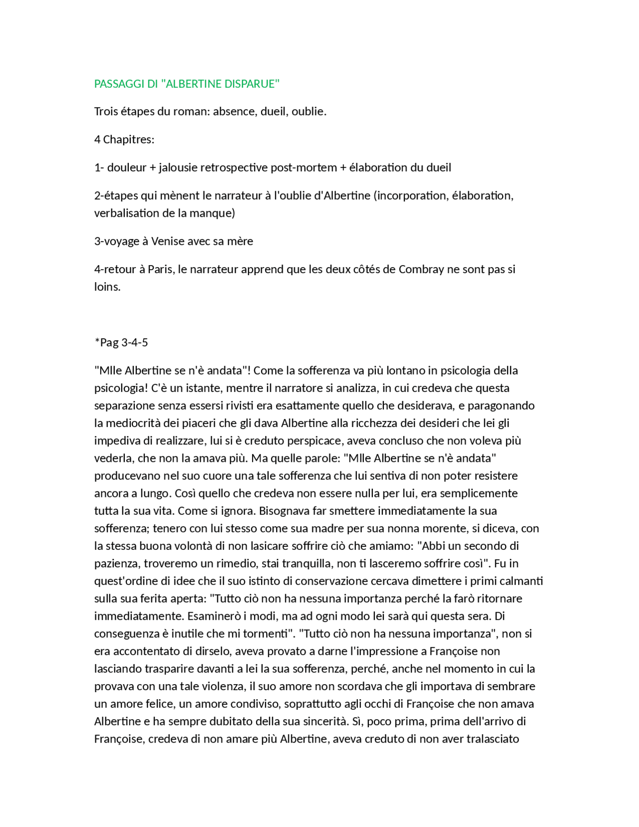 Appunti Letteratura Francese Docsity