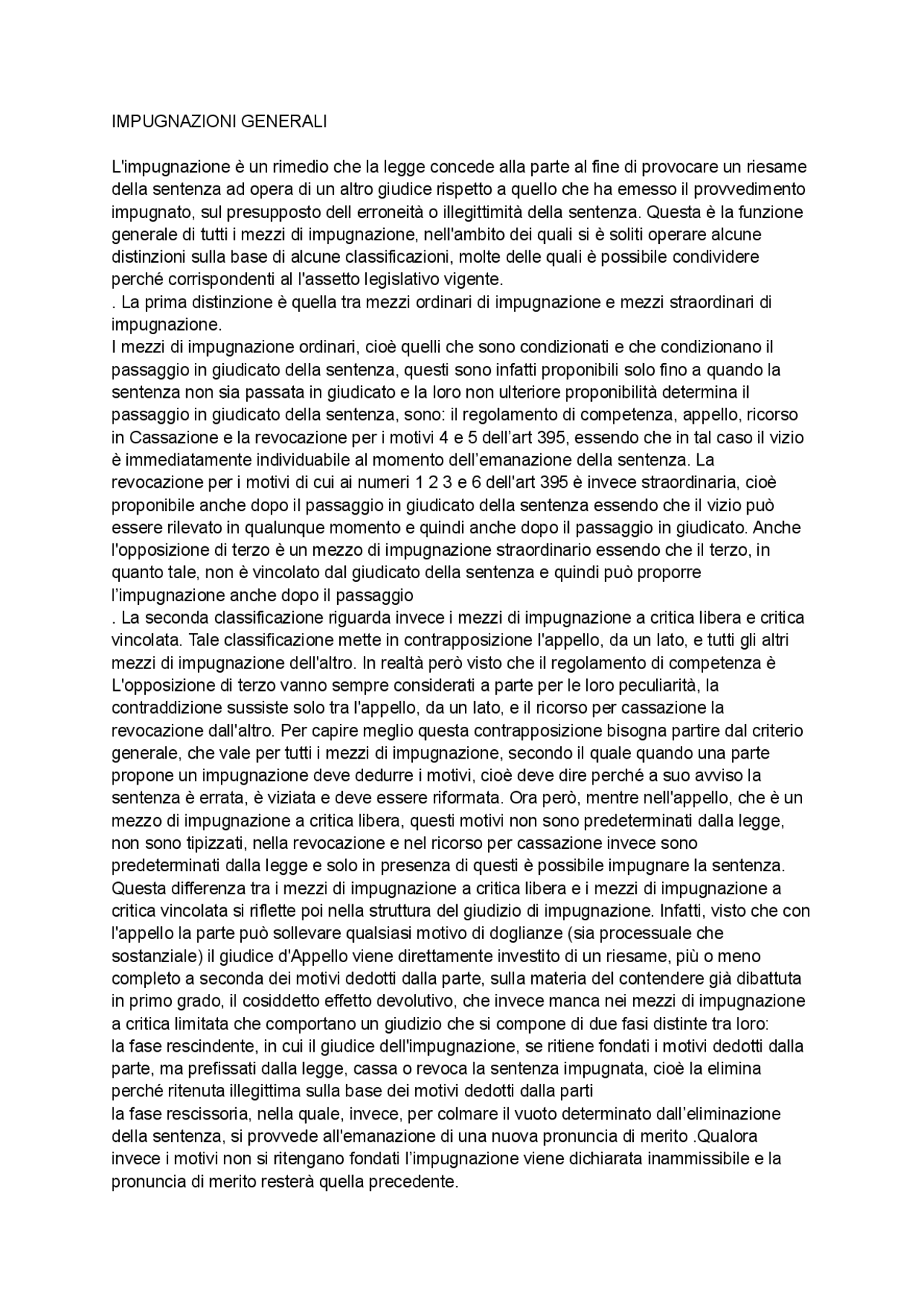 Diritto Processuale Civile Docsity