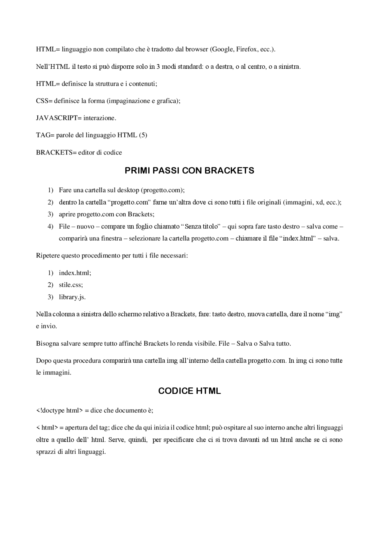 Appunti Di Web Design Docsity