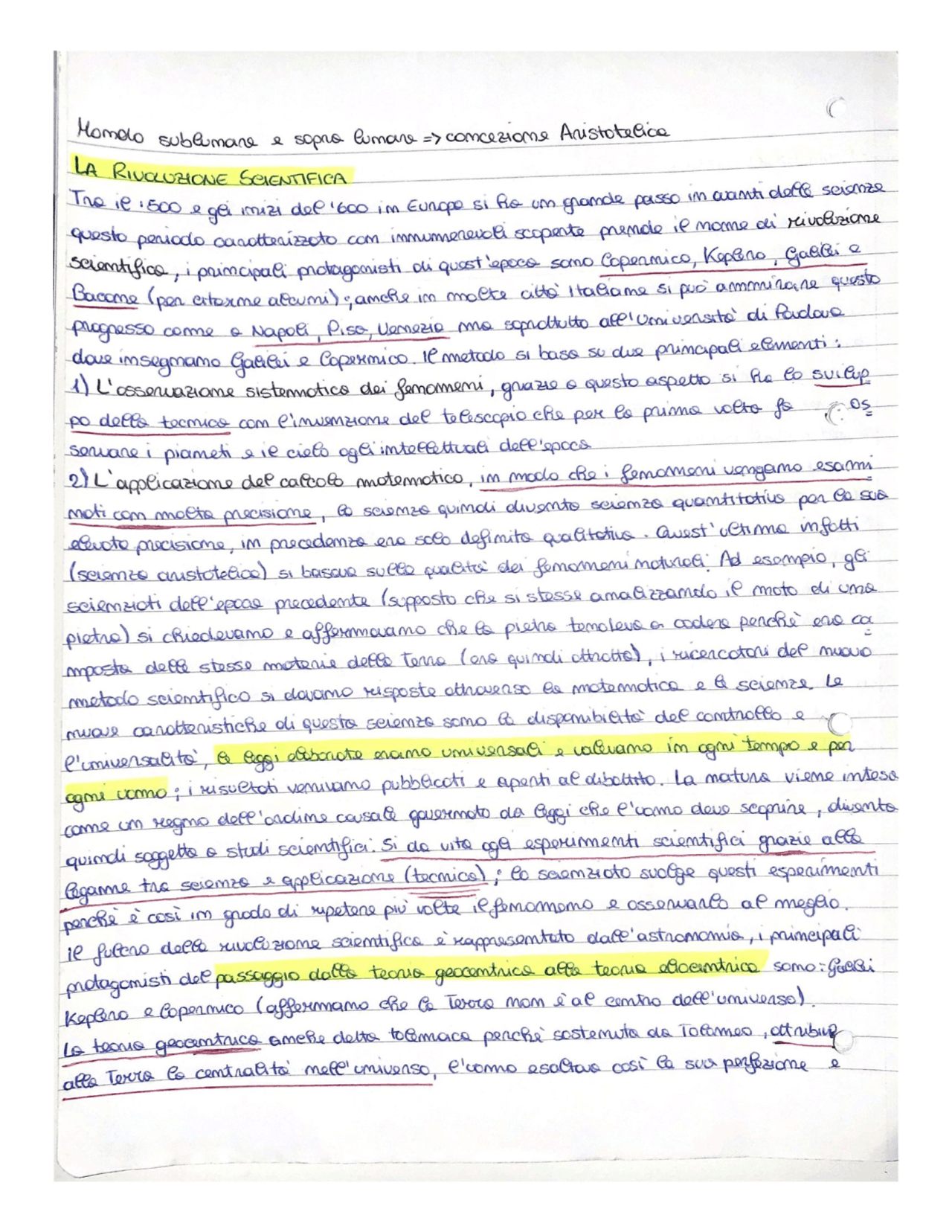 Galileo Galilei, La Rivoluzione Scientifica e il metodo scientifico ...