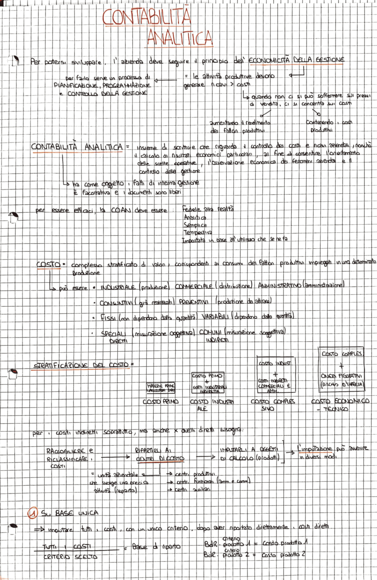 Contabilità Analitica Aziendale Docsity