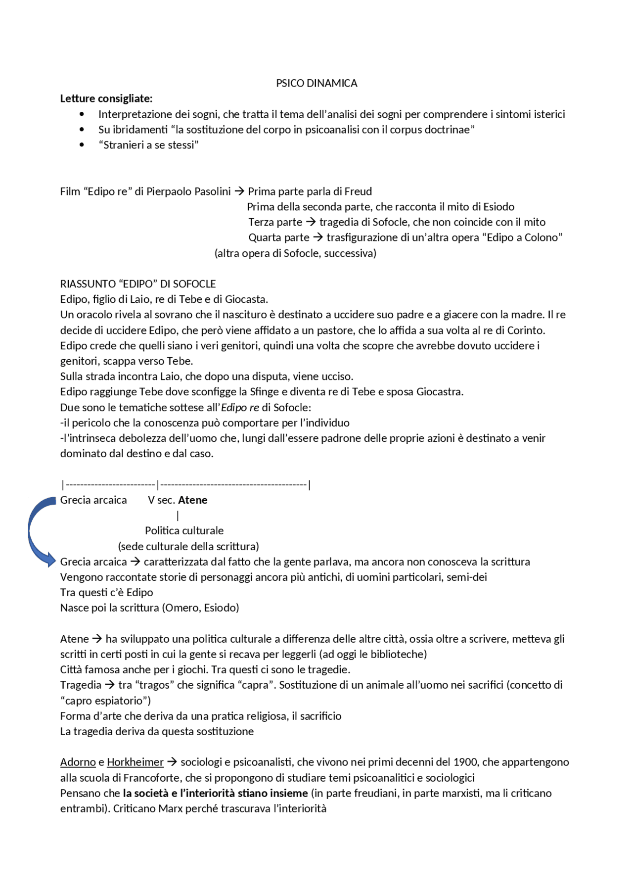 Appunti Psicologia Dinamica Docsity