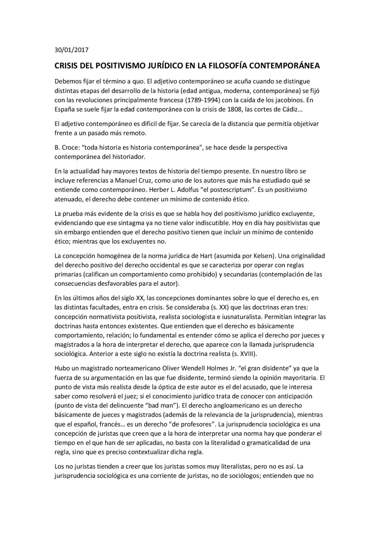 Apuntes FilosofÍa Del Derecho Docsity