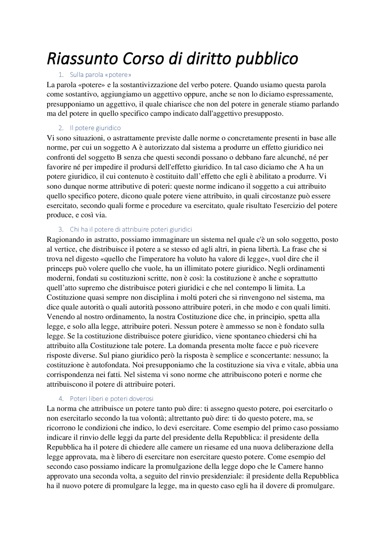 Riassunto Rescigno 2021 Docsity
