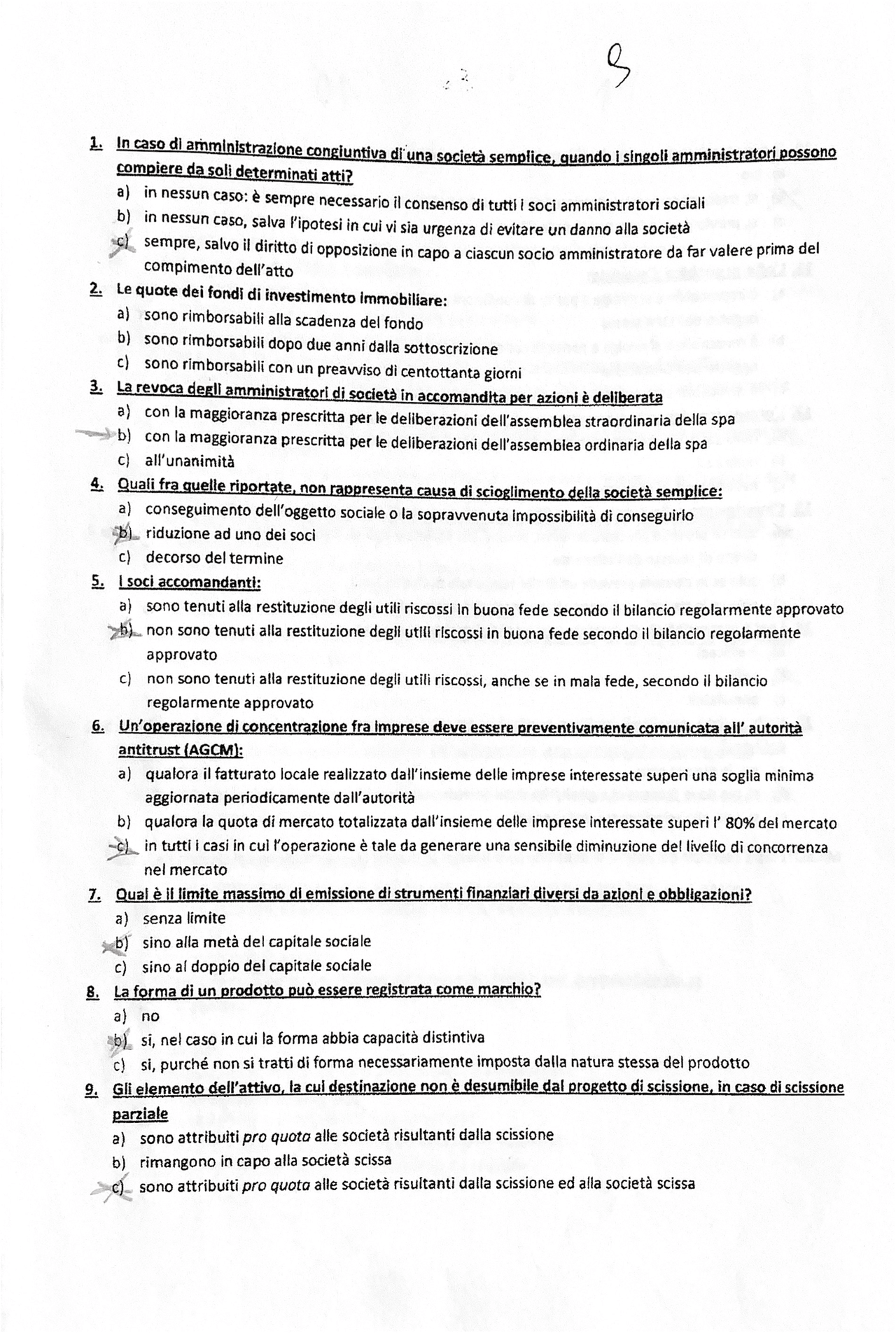 Foto Esame Diritto Commerciale Docsity