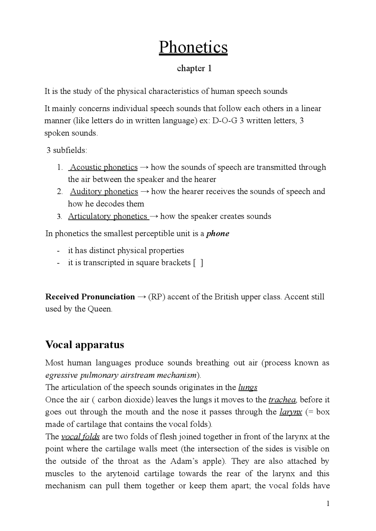 Appunti Sulla Fonetica Inglese Docsity