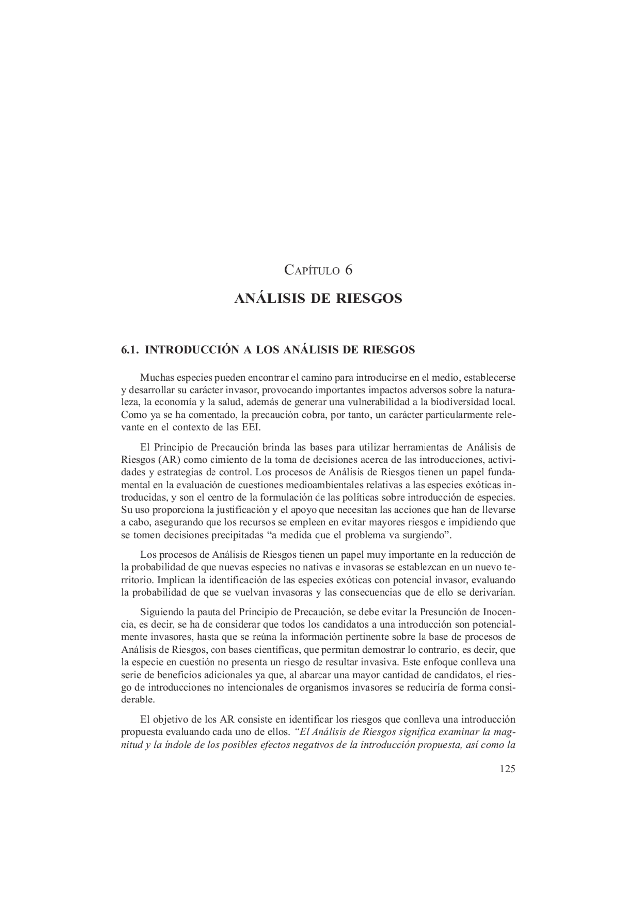 CapÍtulo AnÁlisis De Riesgos Docsity