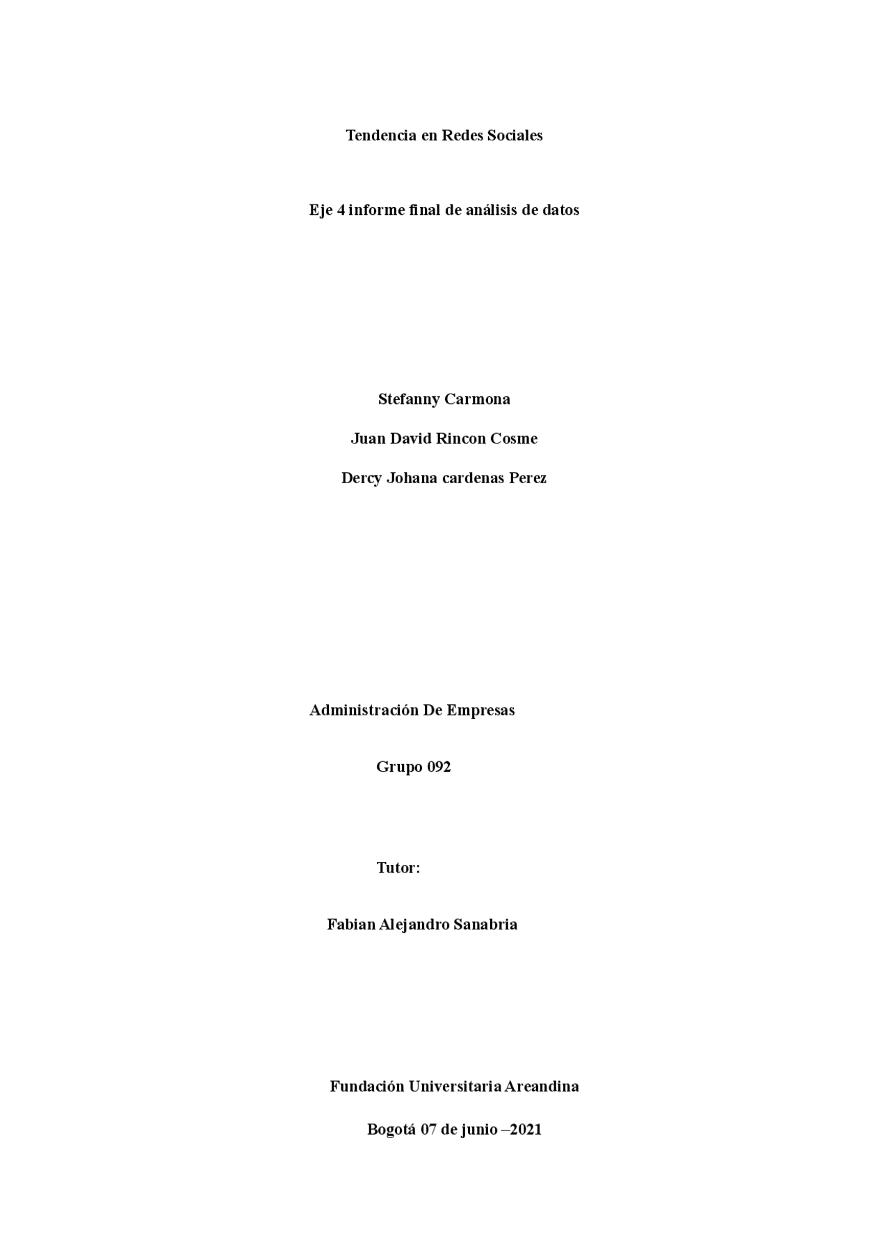 Analisis De Datos Eje 4 Docsity