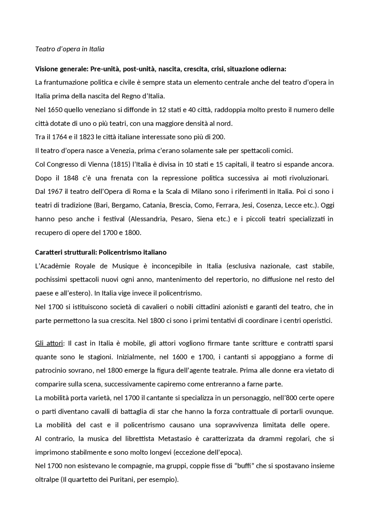 Storia Del Teatro Completa Docsity