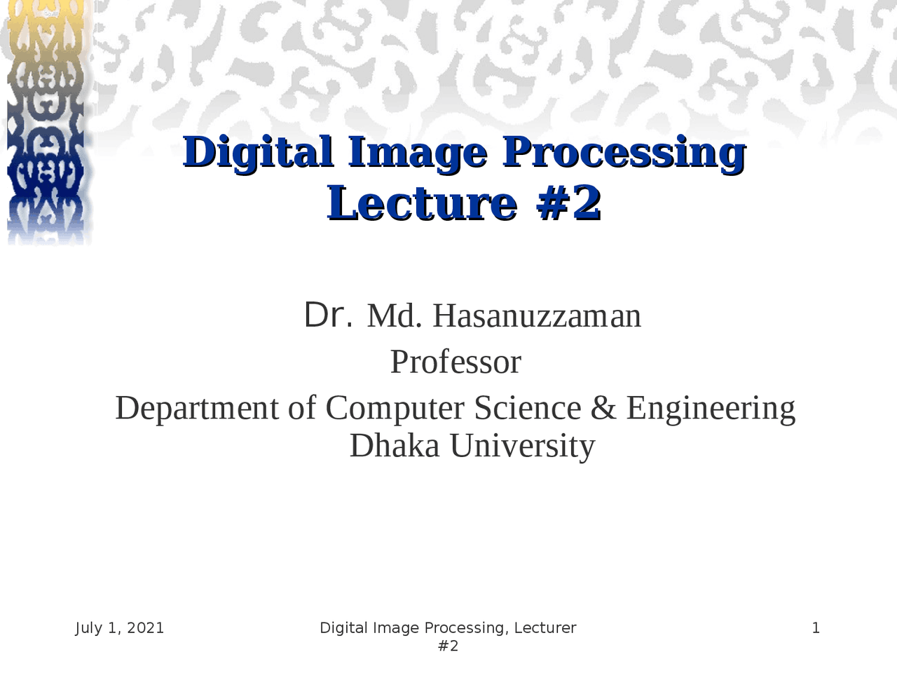Digital Image Processing Related Docs Docsity