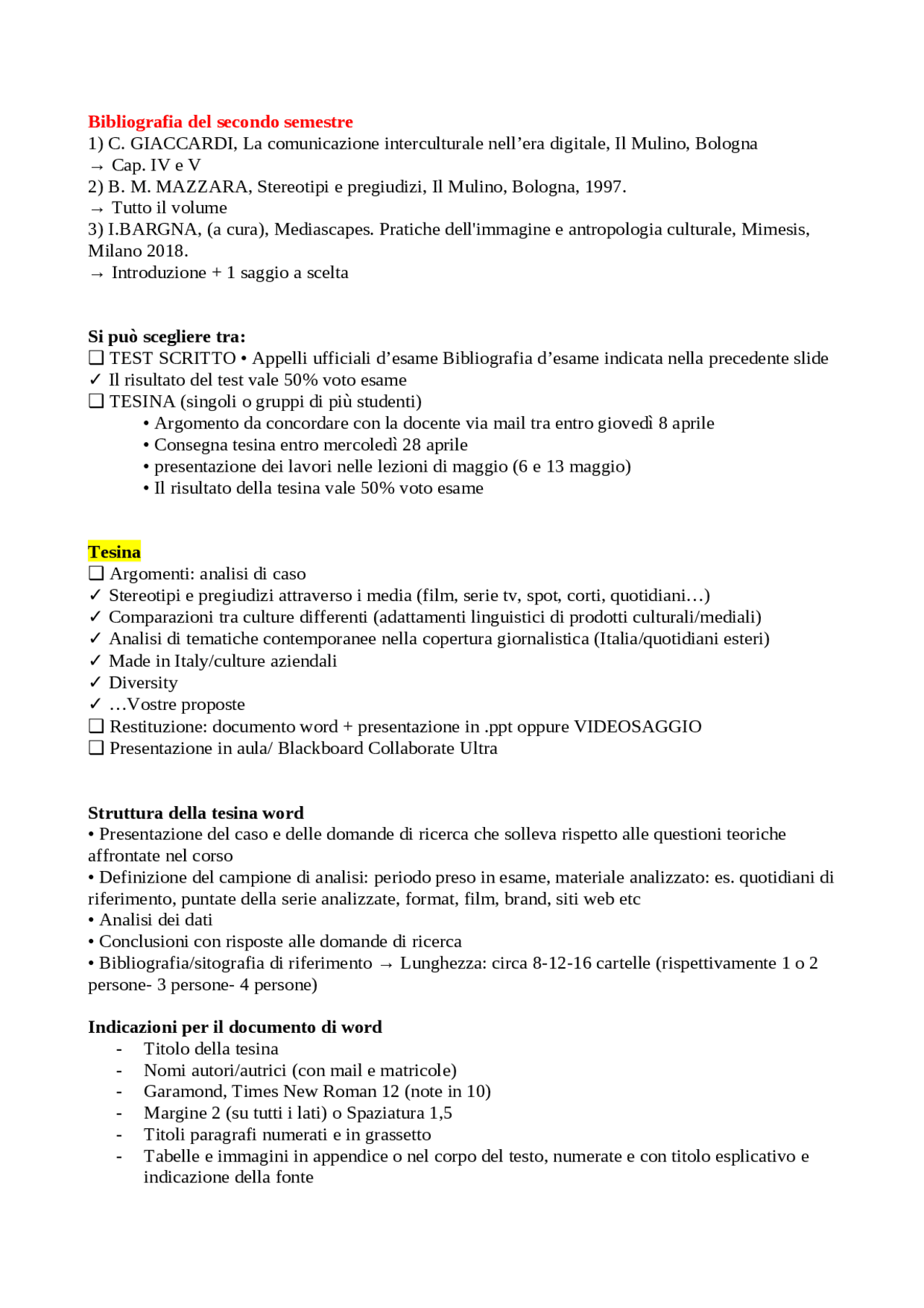 Comunicazione Interculturale Docsity
