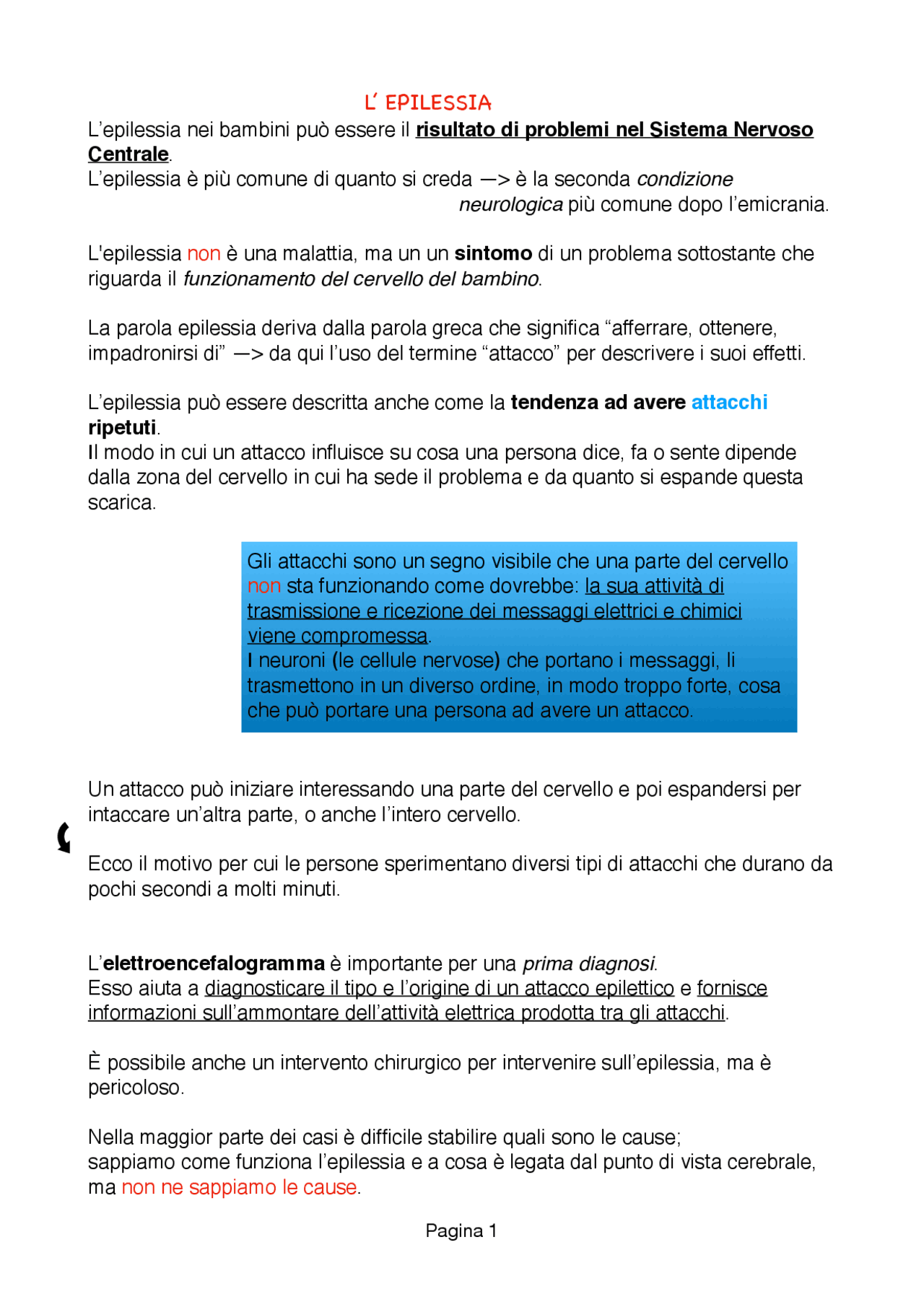 Appunti su "Epilessia, una guida operativa" di Parkinson e Johnson ...