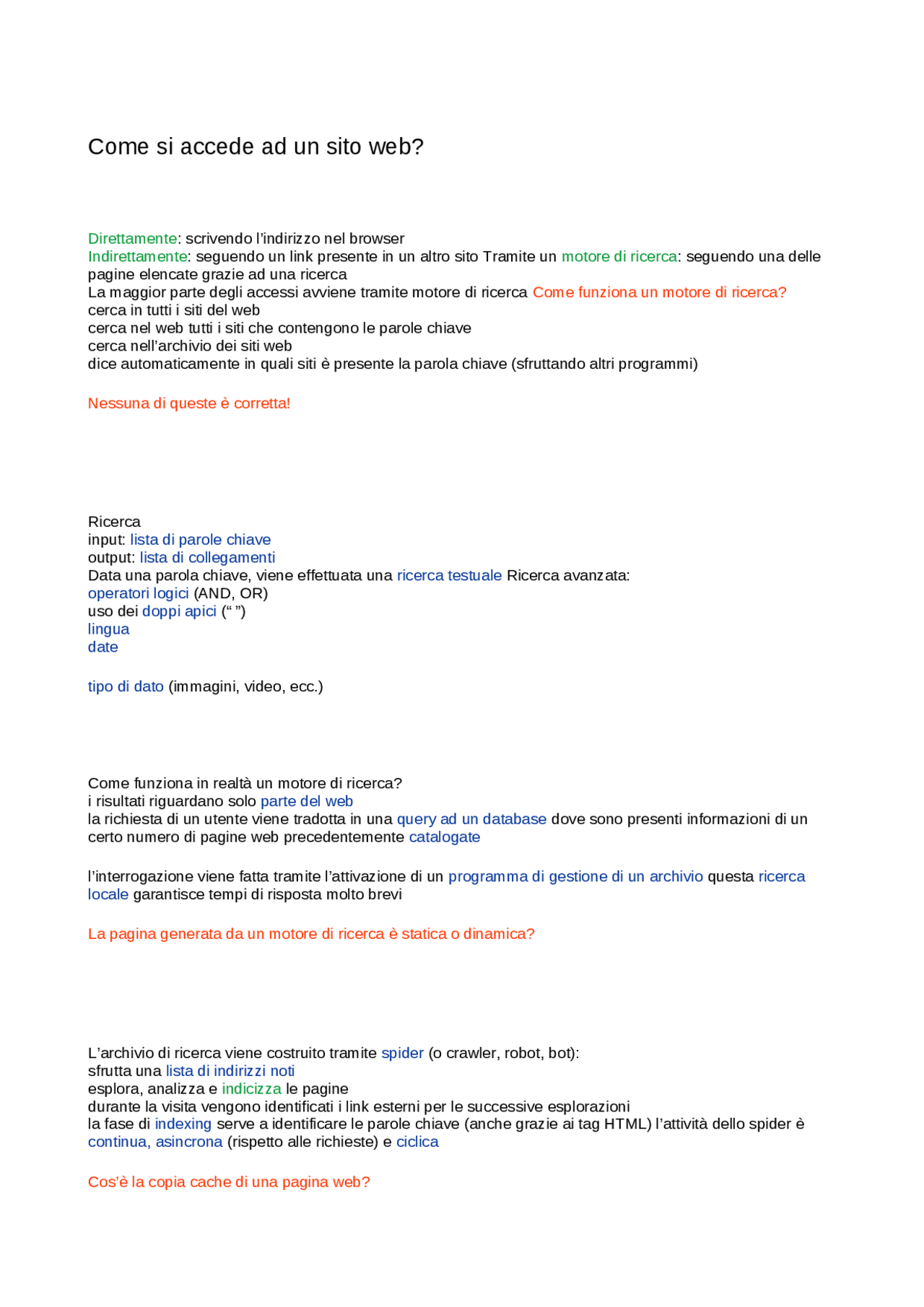 Come Si Accede A Un Sito Web Docsity