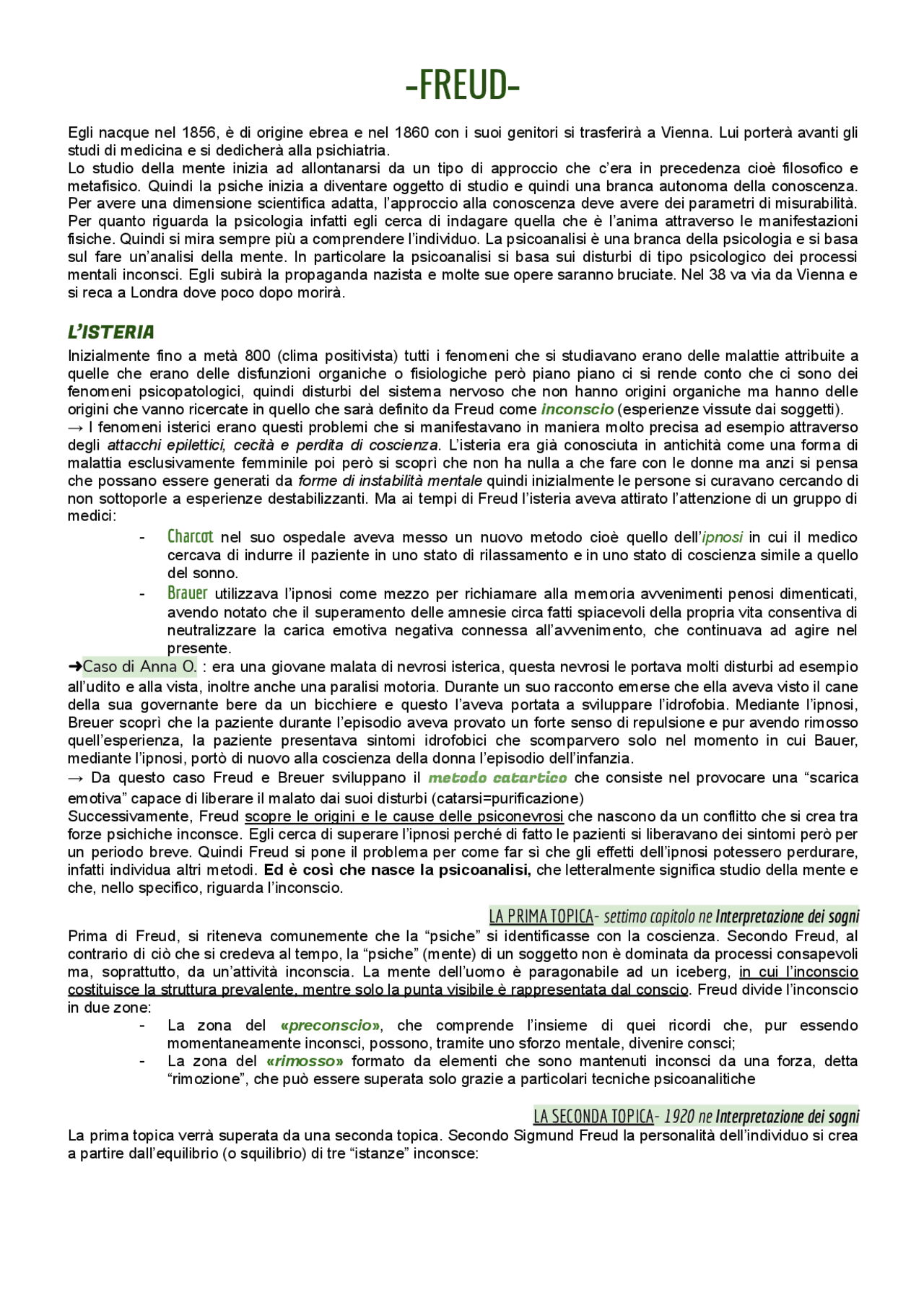 Freud E Nietzsche Programma Di Quinta Libro Con Filosofare Docsity