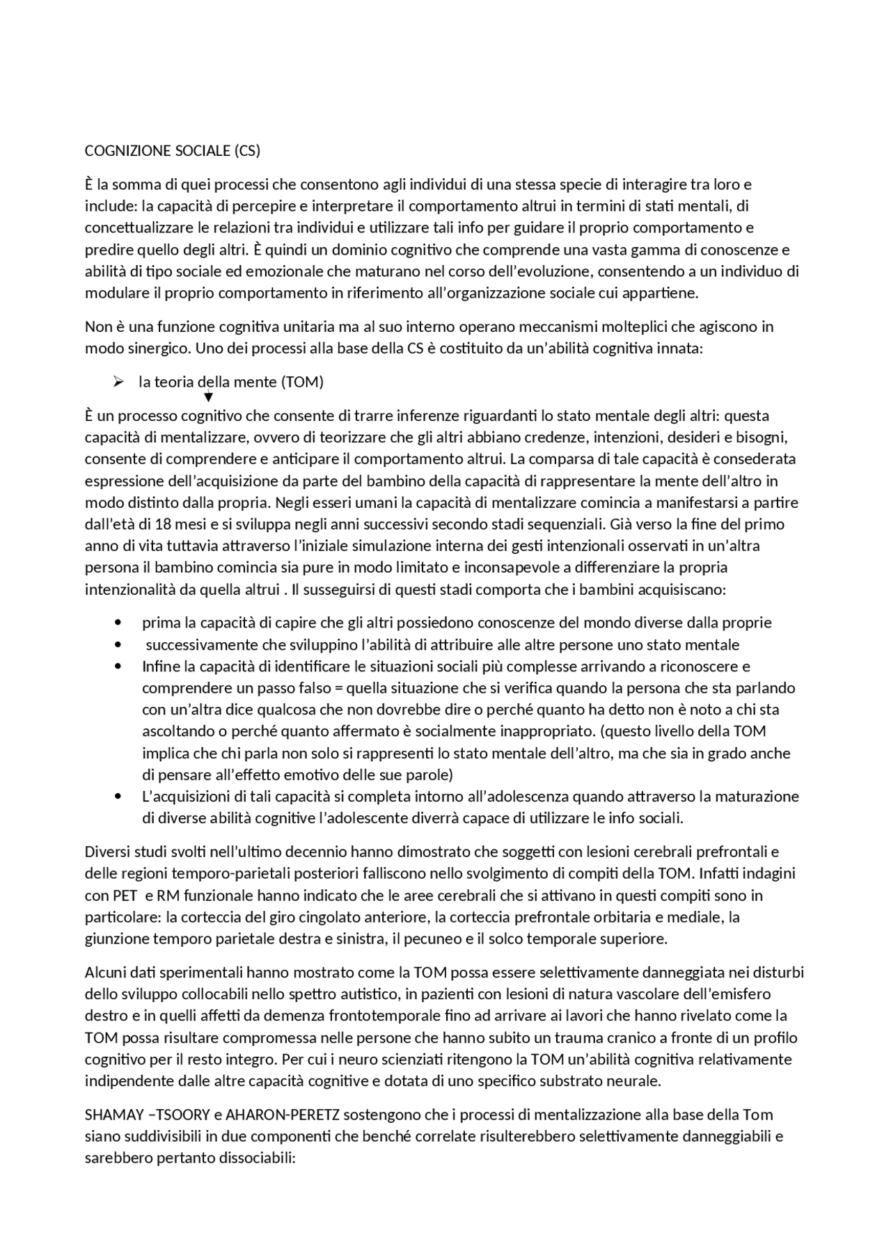 Cognizione Sociale E Demenze Docsity