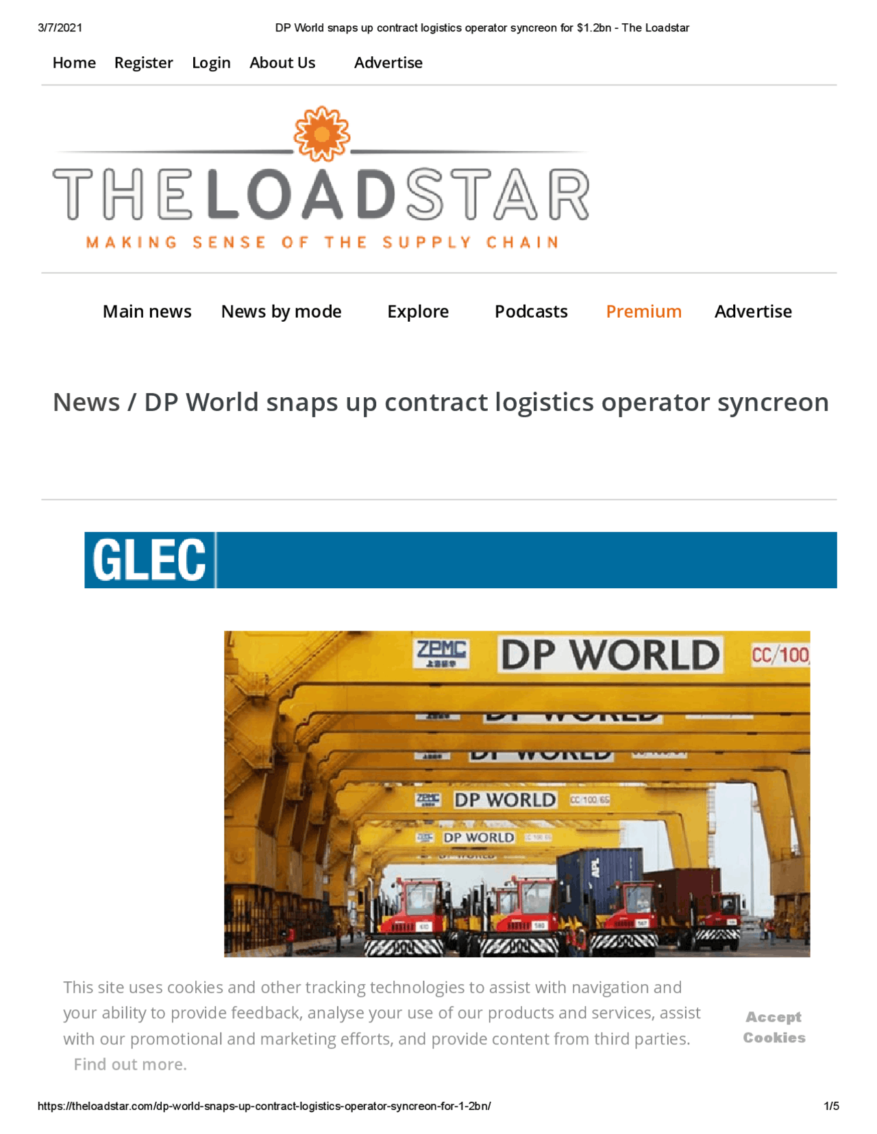 DP World snaps up contract logistics operator syncreon for $1.2bn - The ...