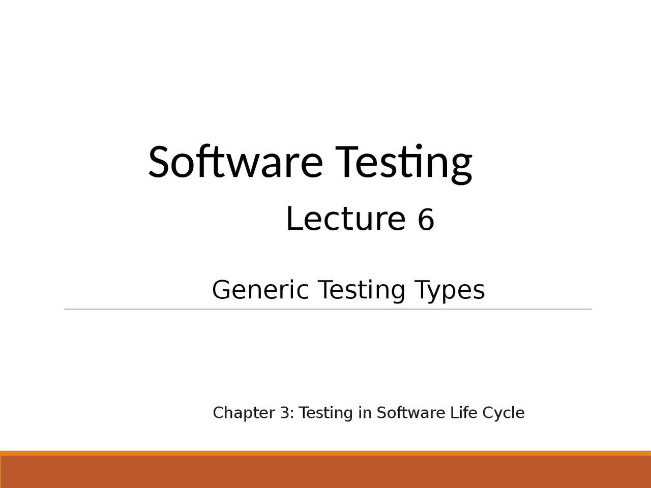 Software Testing Lecture Slides - Docsity