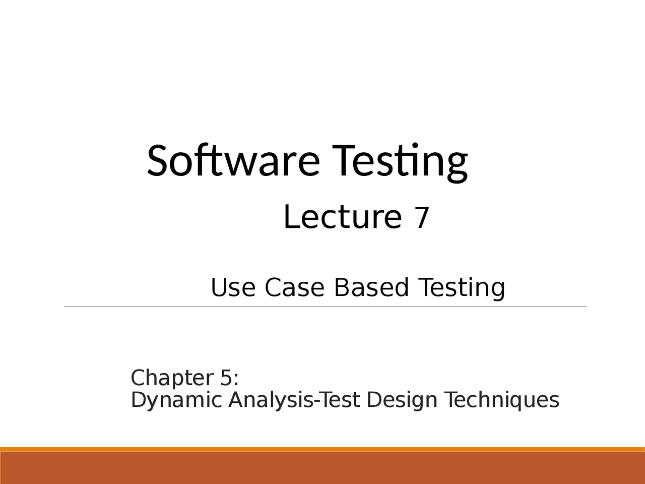 Software Testing Lecture Slides Lecture Notes Software Engineering 0493