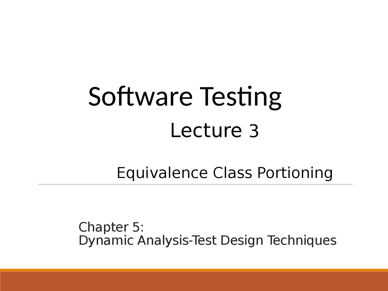 Software Testing Lecture Slides Docsity