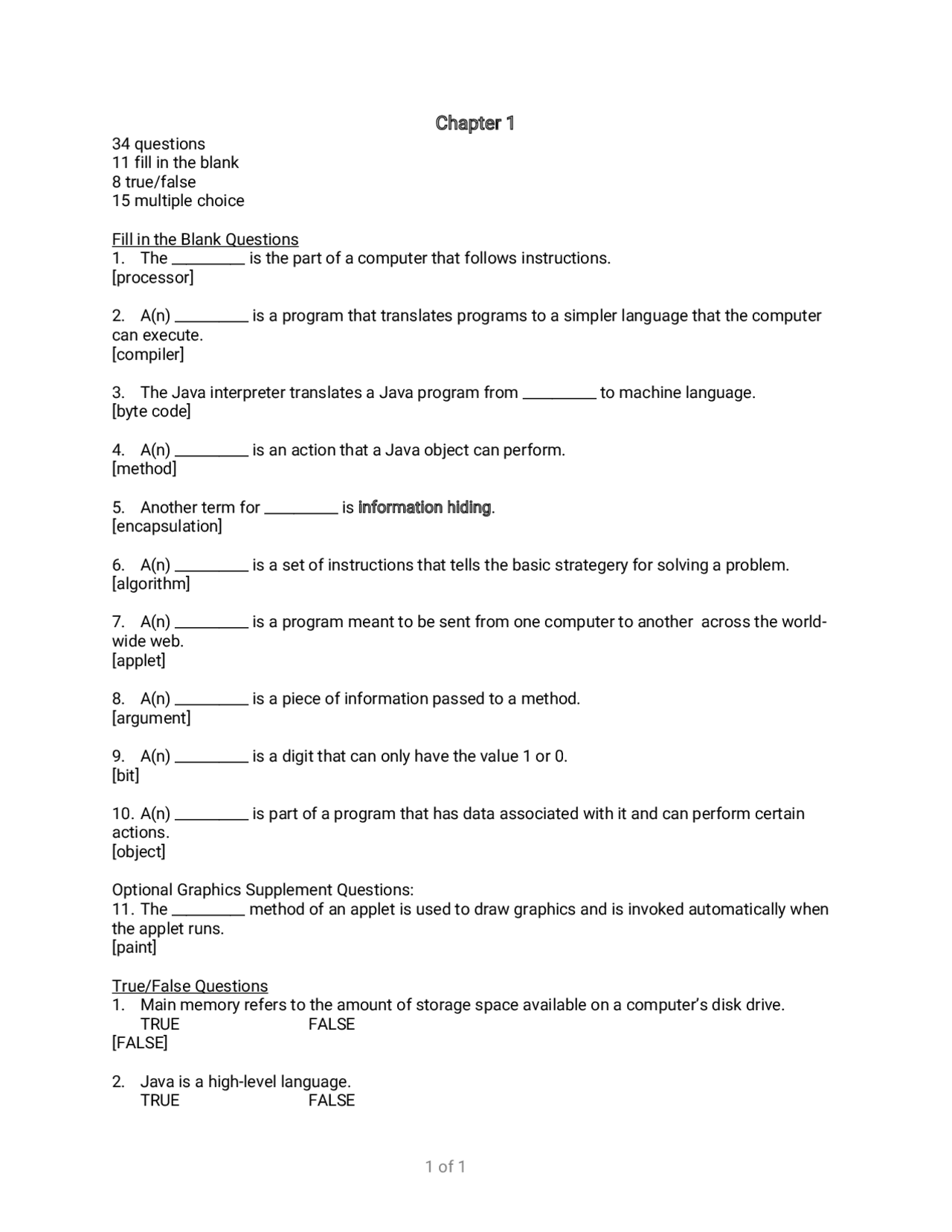 Introduction To Computer Programming Pass Questions And Answers Exams