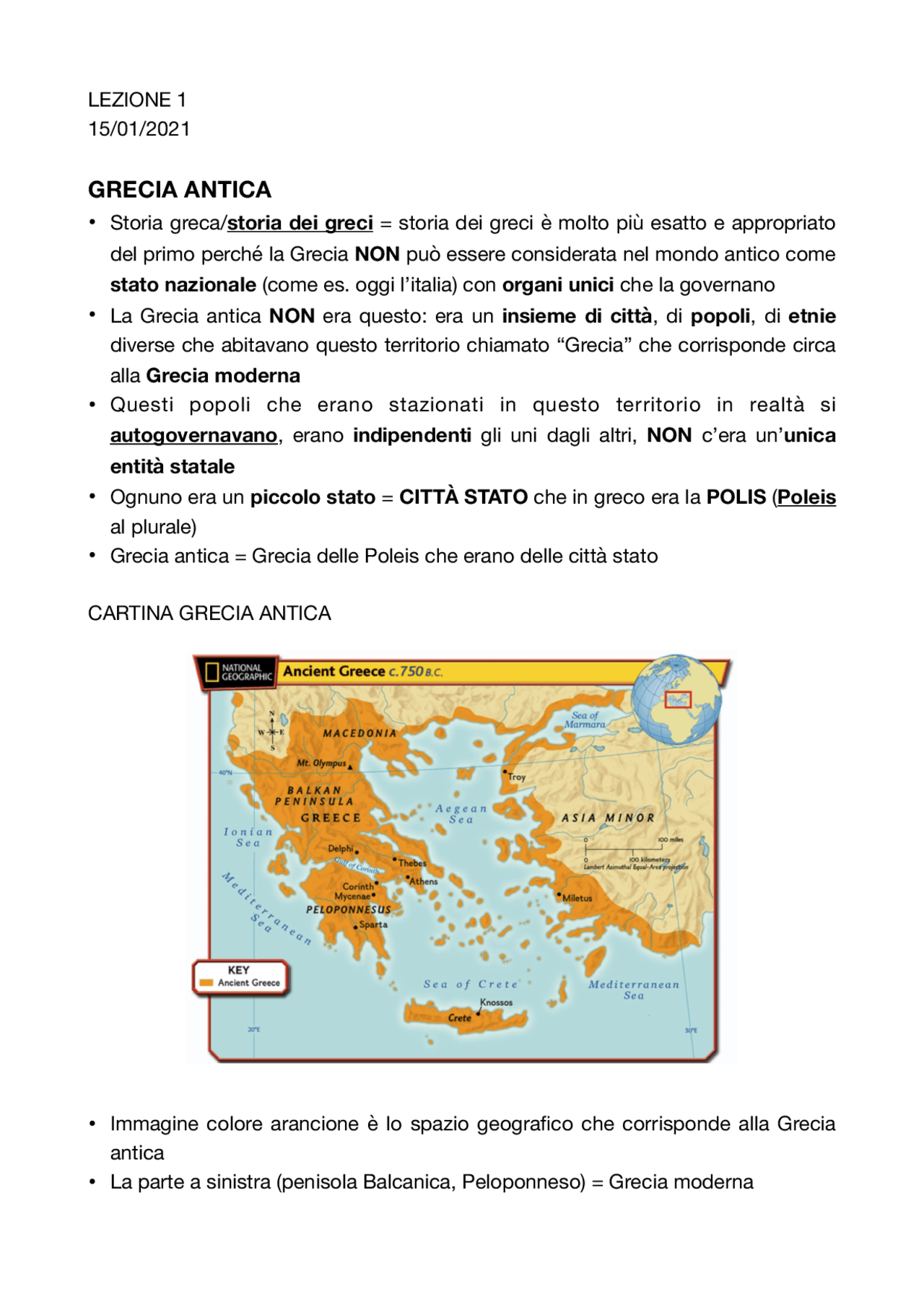 Lezione Introduttiva Di Storia Greca Docsity