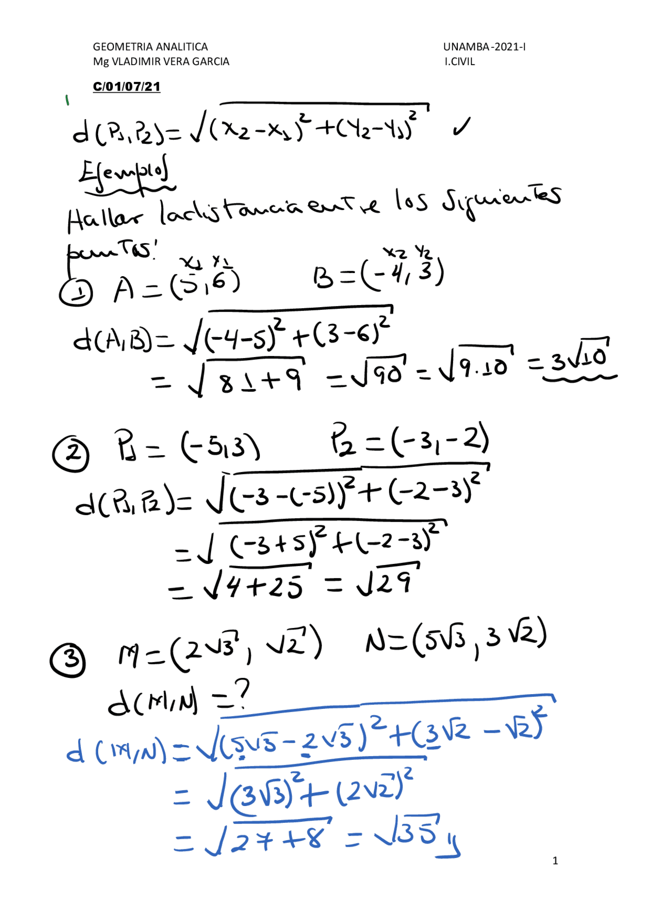 Definición de un vector - Docsity