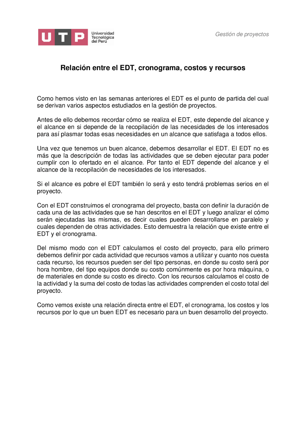 Gestion De Proyectos Docsity
