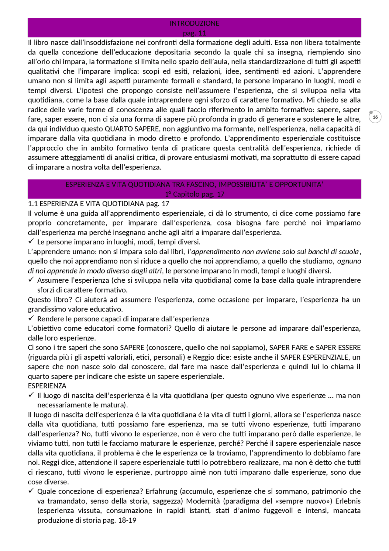 Riassunto Libro Il Quarto Sapere Docsity