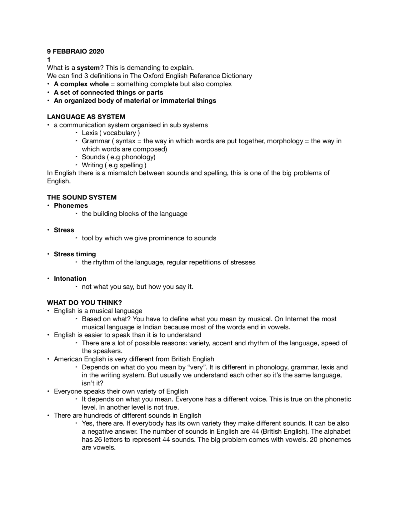Appunti Completi Di Lingua Inglese 1 Newbold Modulo Docsity