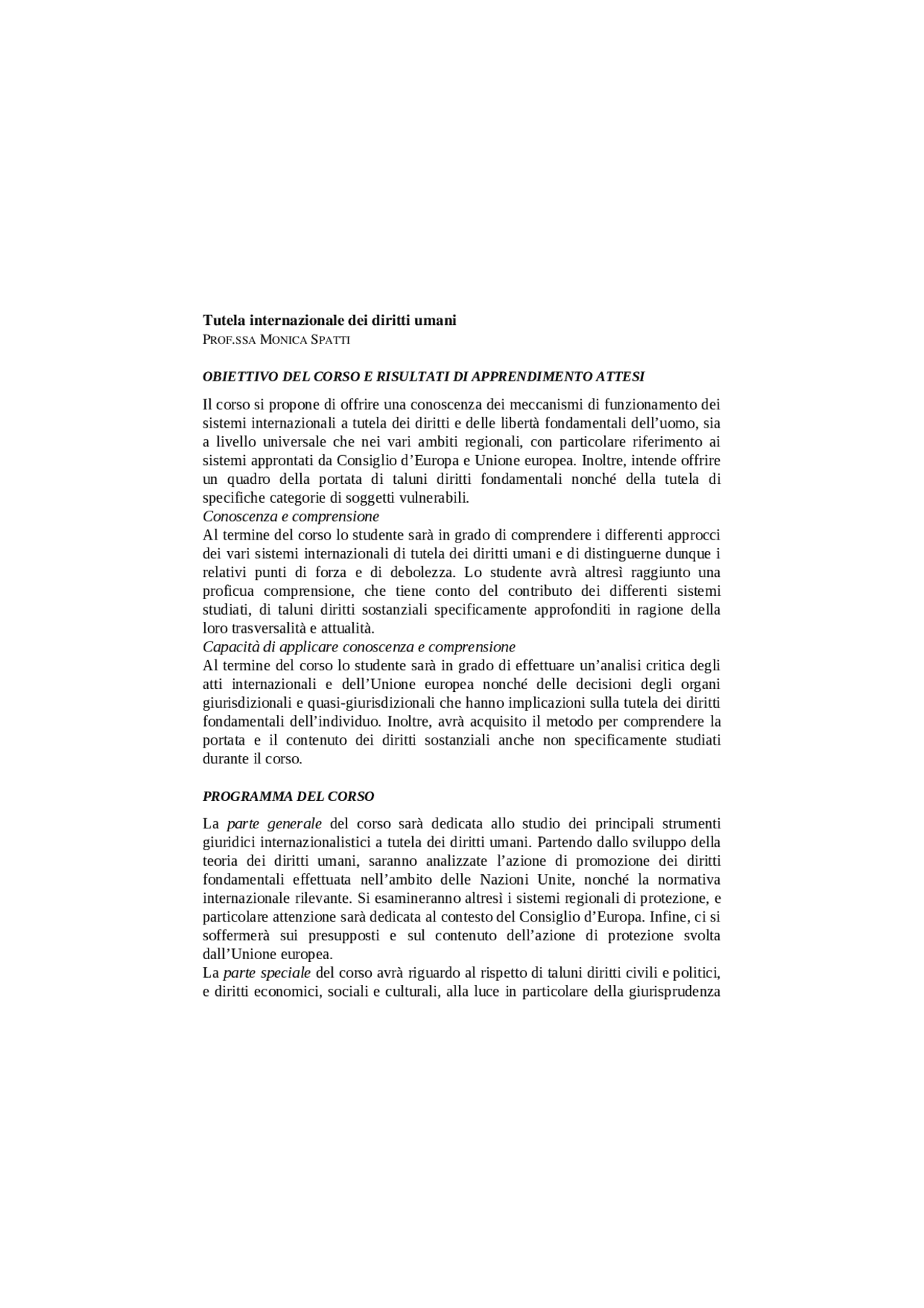 Tutela Internazionale Dei Diritti Umani Appunti Di Diritti Umani