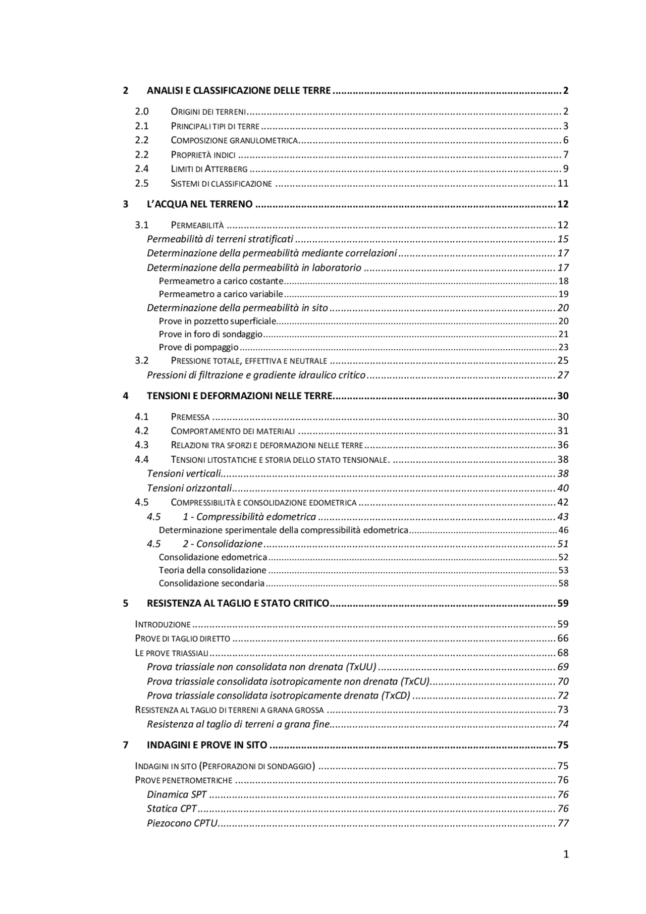 Geotecnicaa Appunti Lezione Docsity