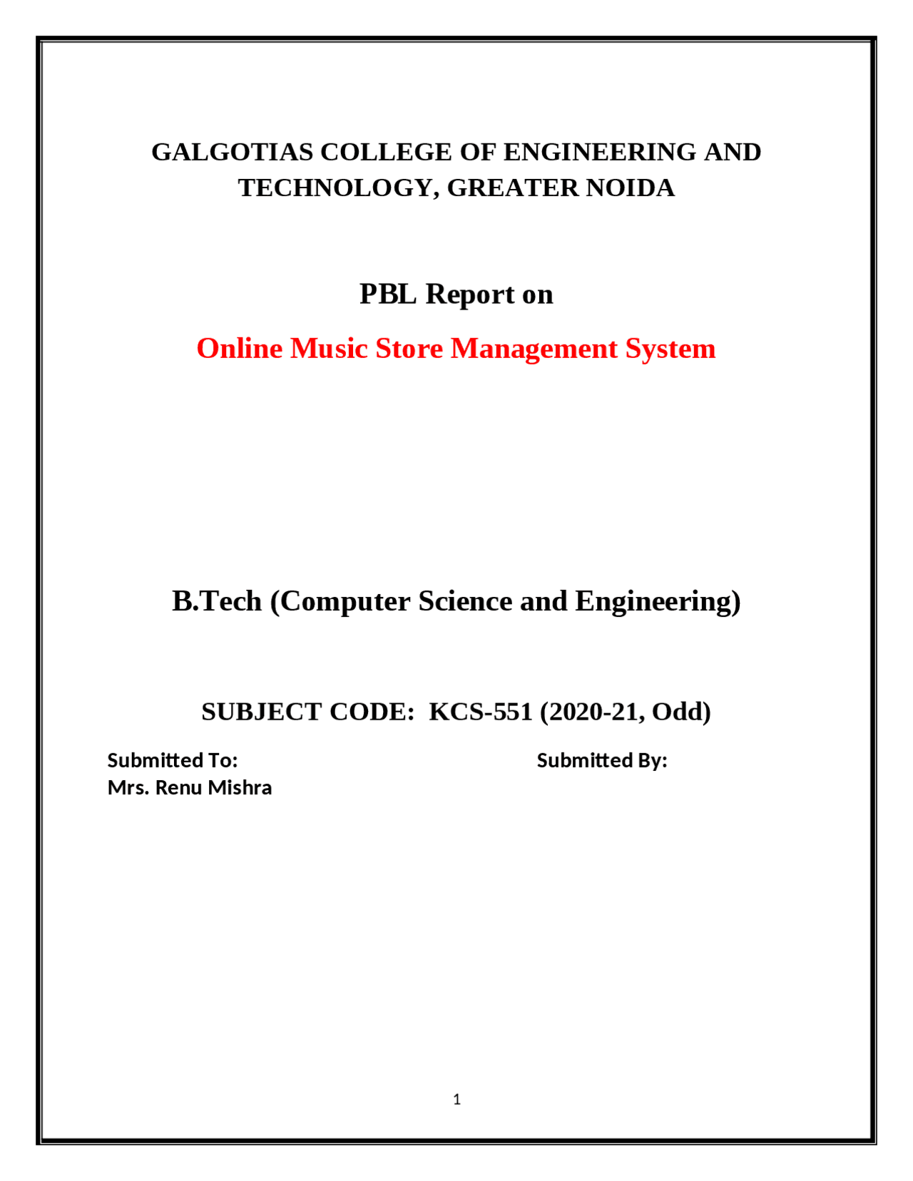 Online Music Store Report | Lab Reports Database Management Systems (DBMS) | Docsity