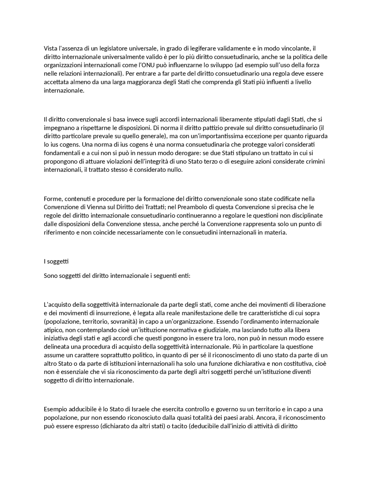 Schemi Diritto Internazionale Docsity