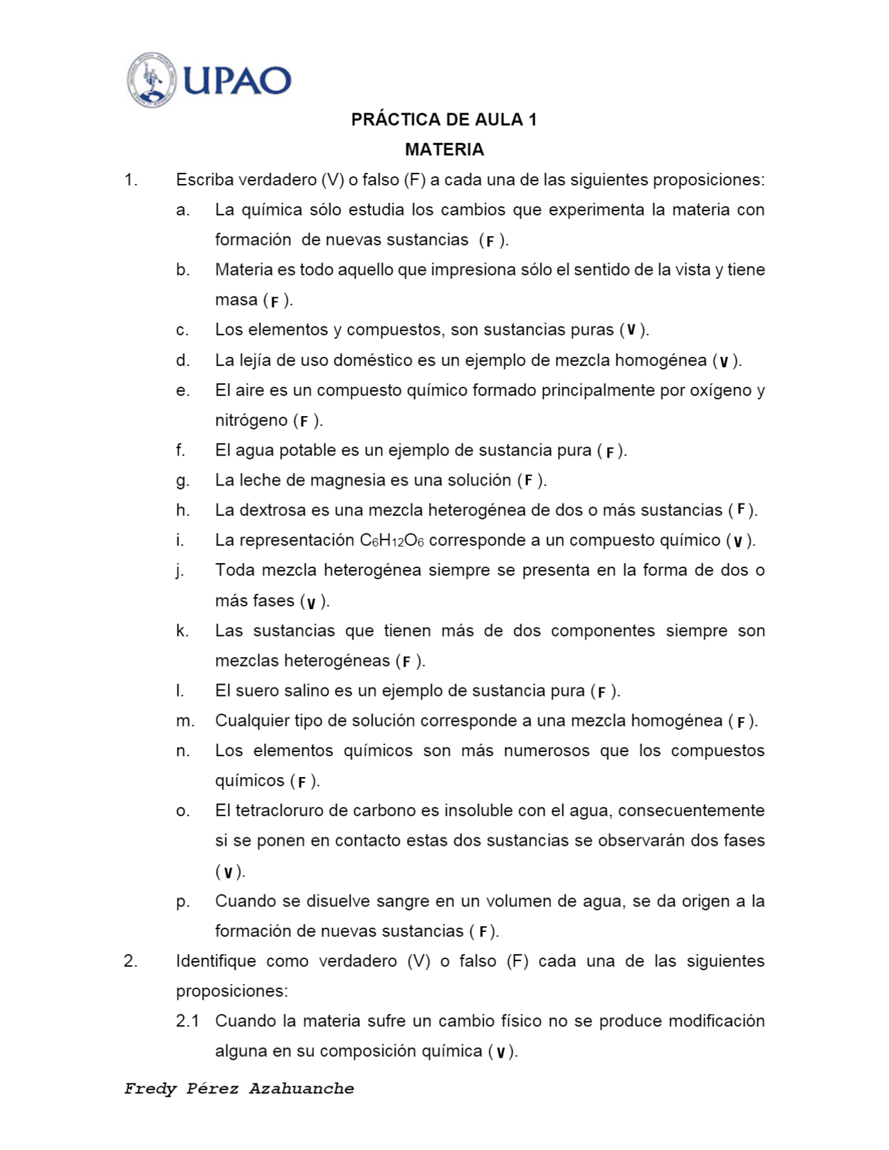 Práctica de Materia - Docsity