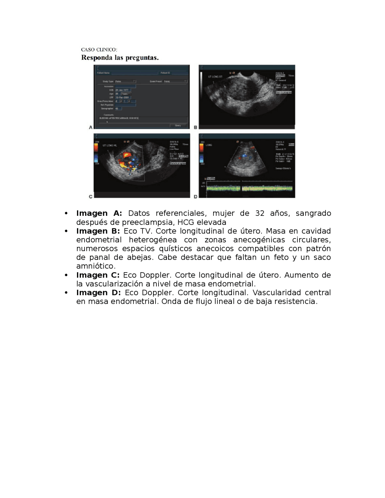 Caso ClÍnico En Ayuda Al Diagnostic Docsity