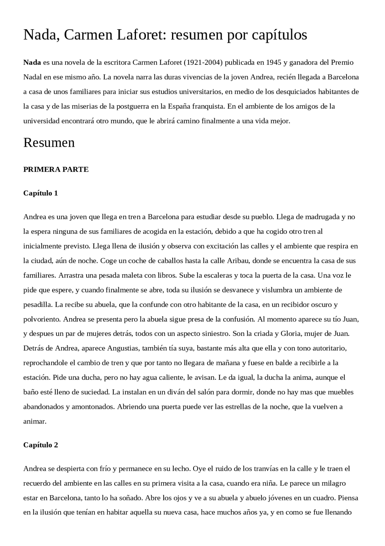 Nada Apunts Per Selectivitat Docsity