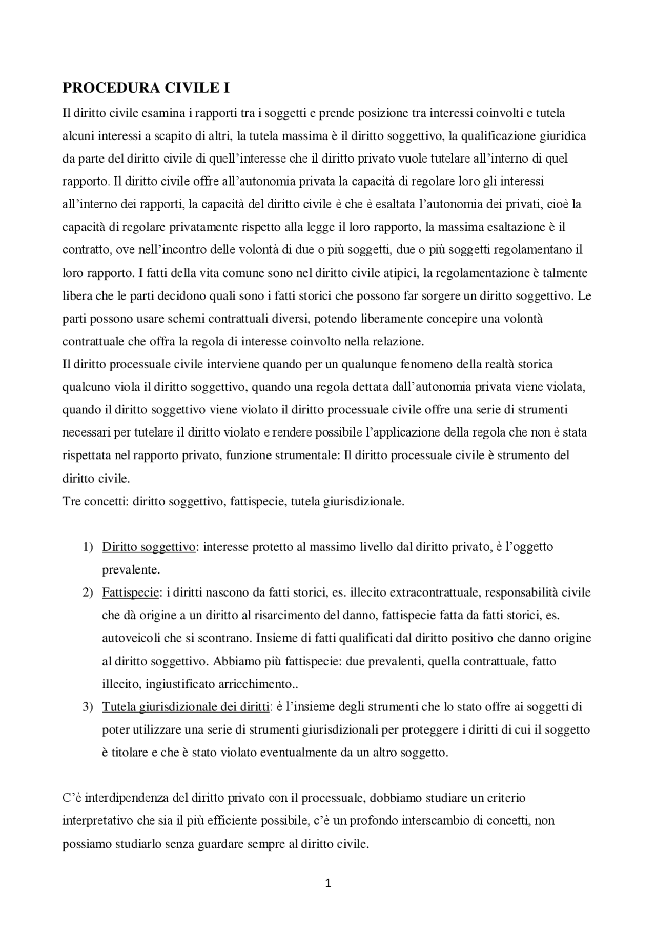 Appunti Diritto Processuale Civile I Docsity