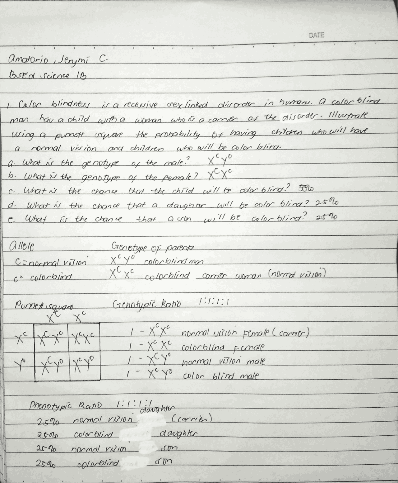 Genetics Activity About Hereditary Traits Docsity