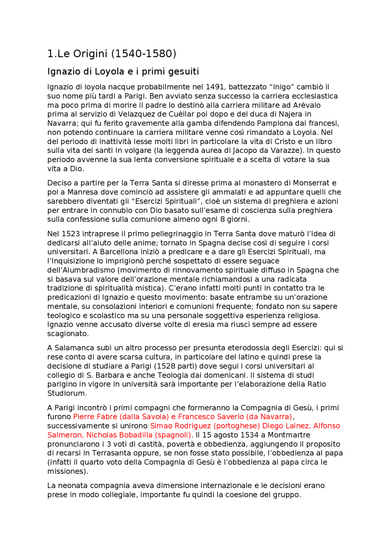 Gesuiti Riassunto Libro Seconda Parte Docsity
